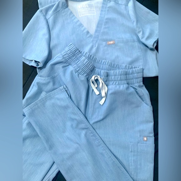 Figs | Other | Limited Edition Heather Indigo Figs Scrub Set | Poshmark